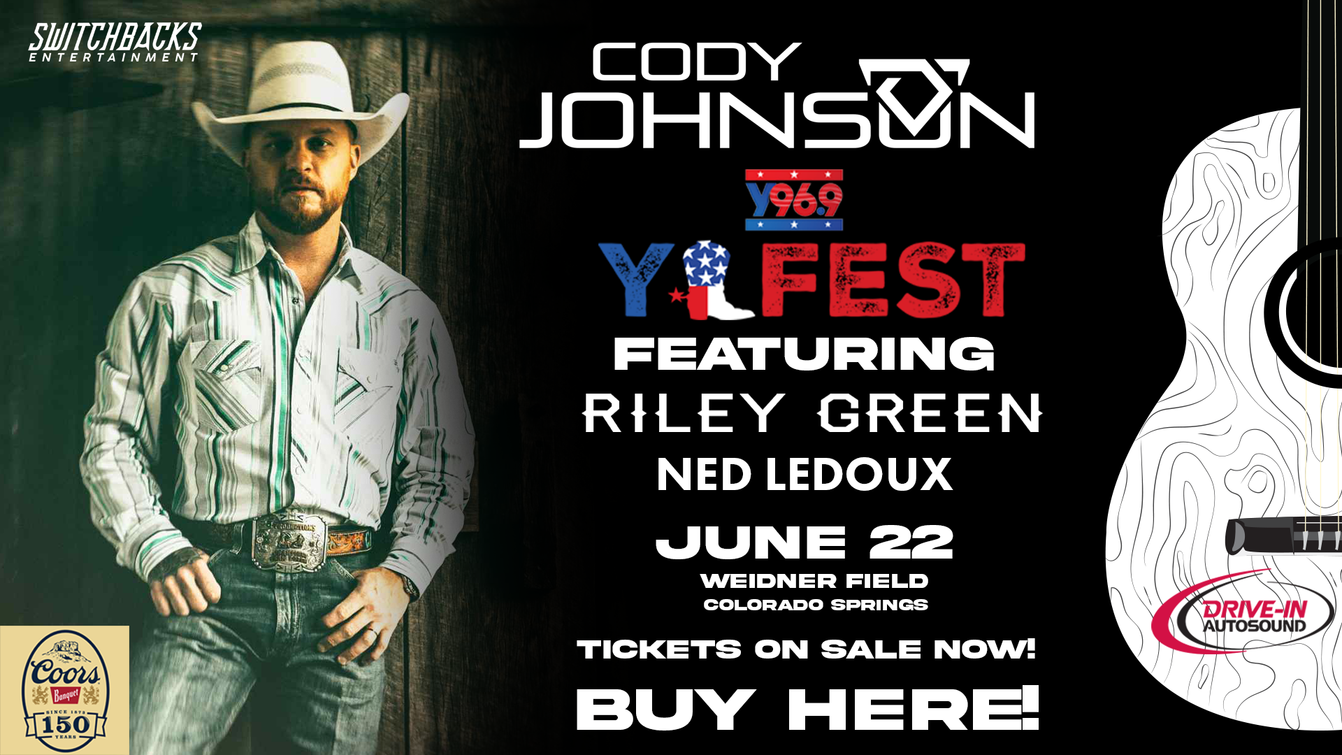 Y-Fest Featuring Headliner Cody Johnson – WEIDNER FIELD